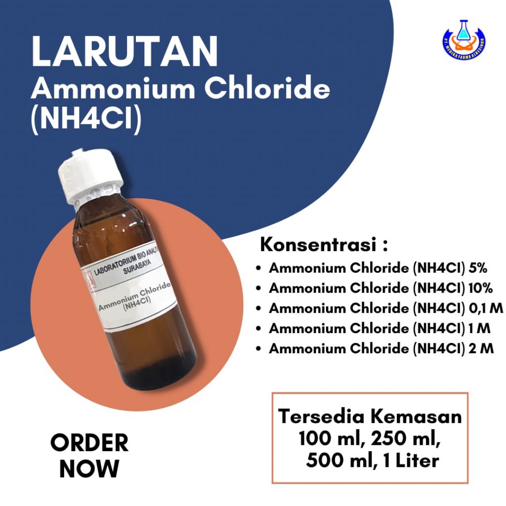 AMMONIUM CHLORIDE (NH4Cl) 0,1 M(250 cc) - PT One Medika