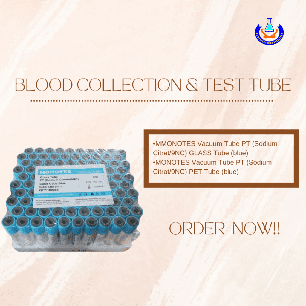 MONOTES Vacuum Tube PT (Sodium Citrat/9NC) PET Tube (3 mL) - PT One Medika